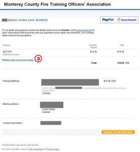 Monterey County Fire Training Officers Association » Invoices