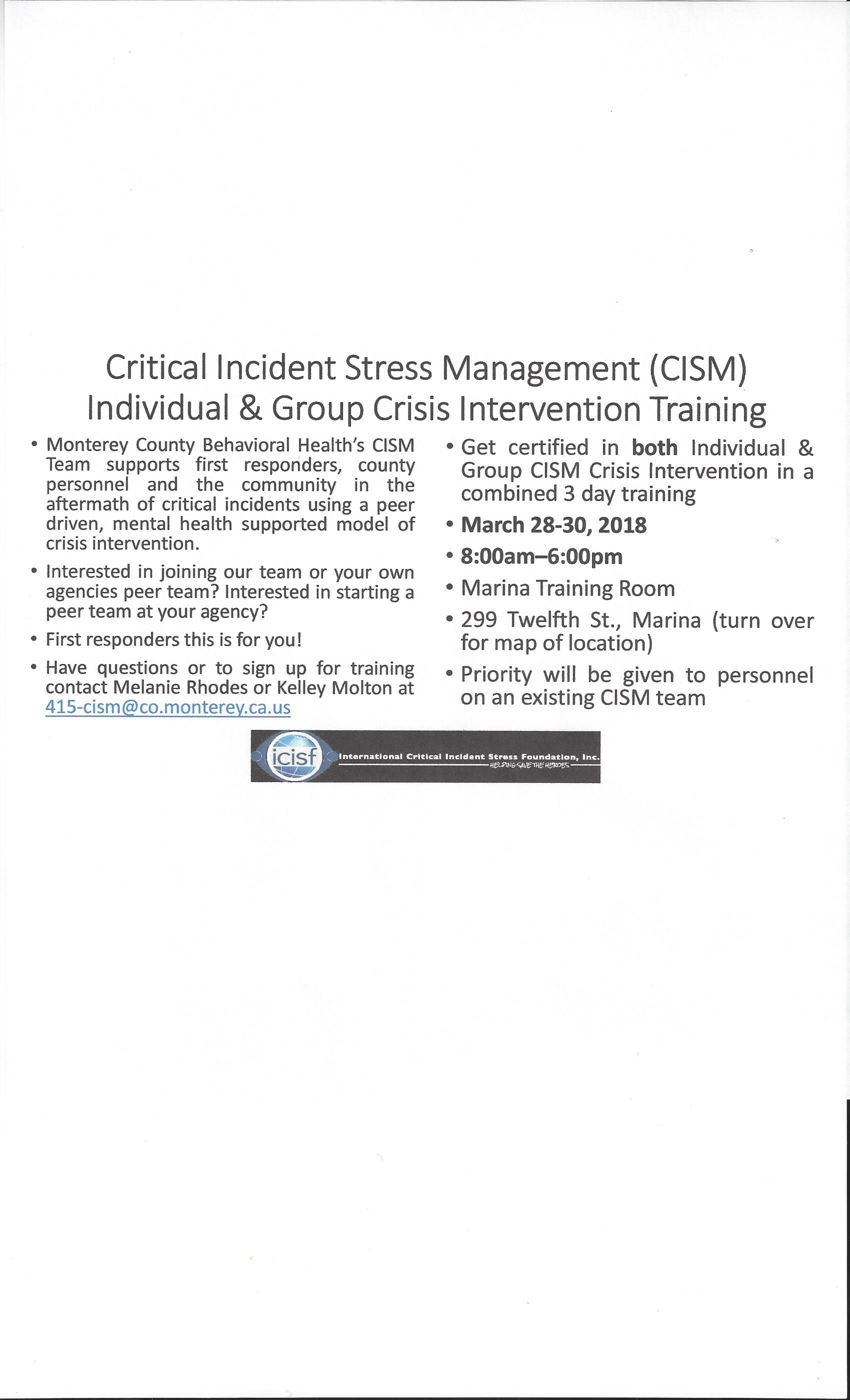 Monterey County Fire Training Officers Association